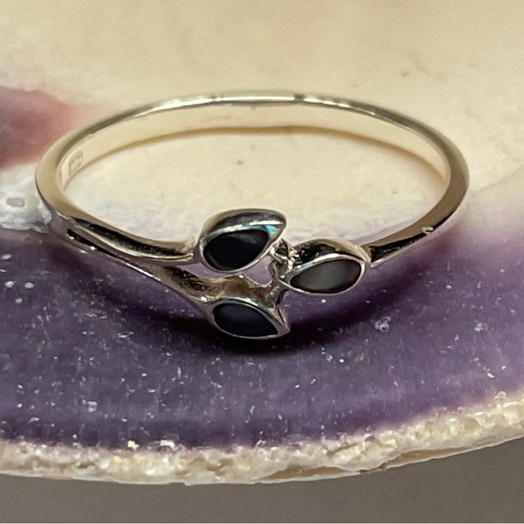 Wampum World | Jewelry | R12 3 Drops Wampum Quahog Sterling Silver Ring ...